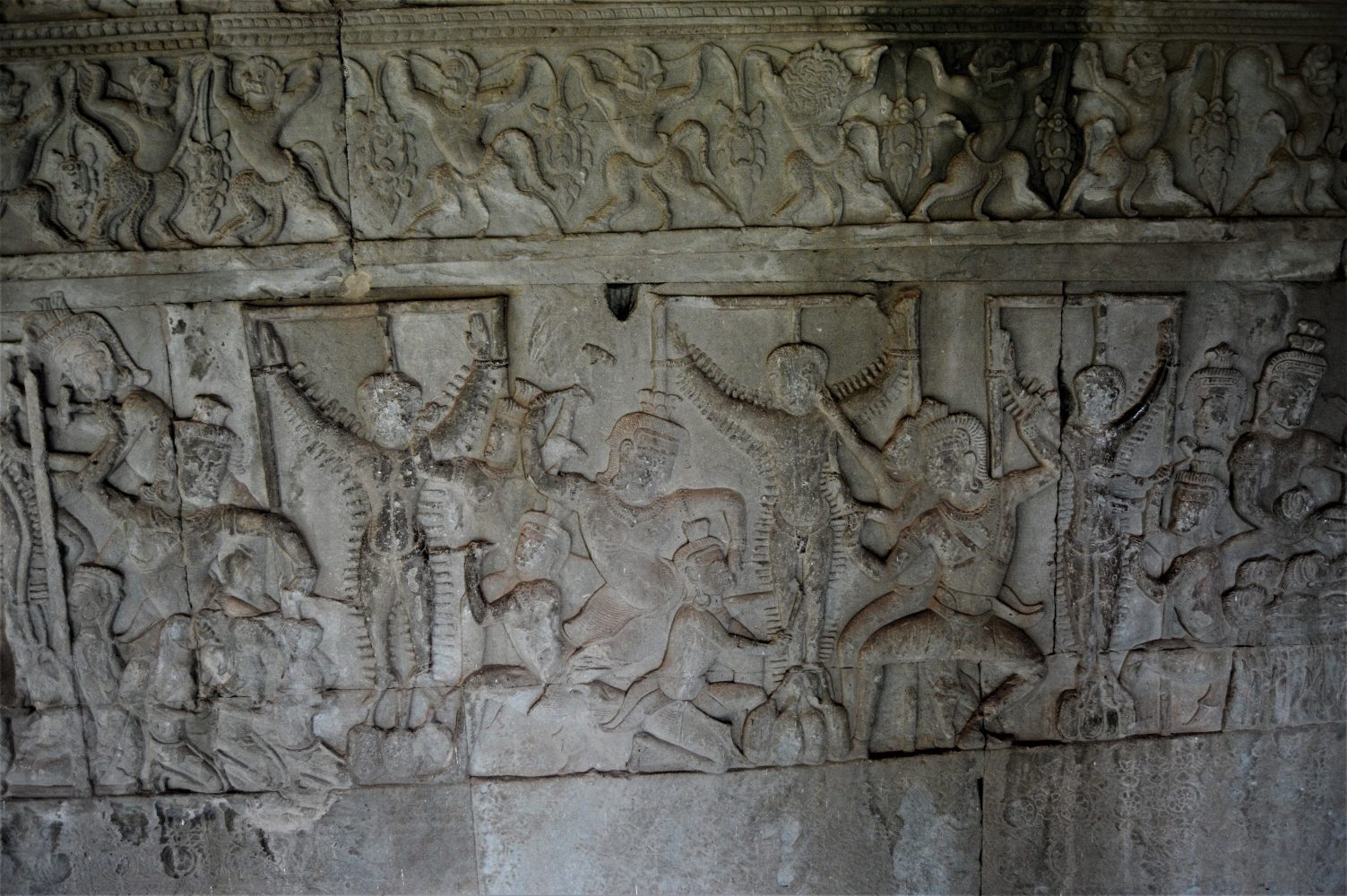 Angkor Wat: Depiction of hell in the Heavens and Hells bas-relief