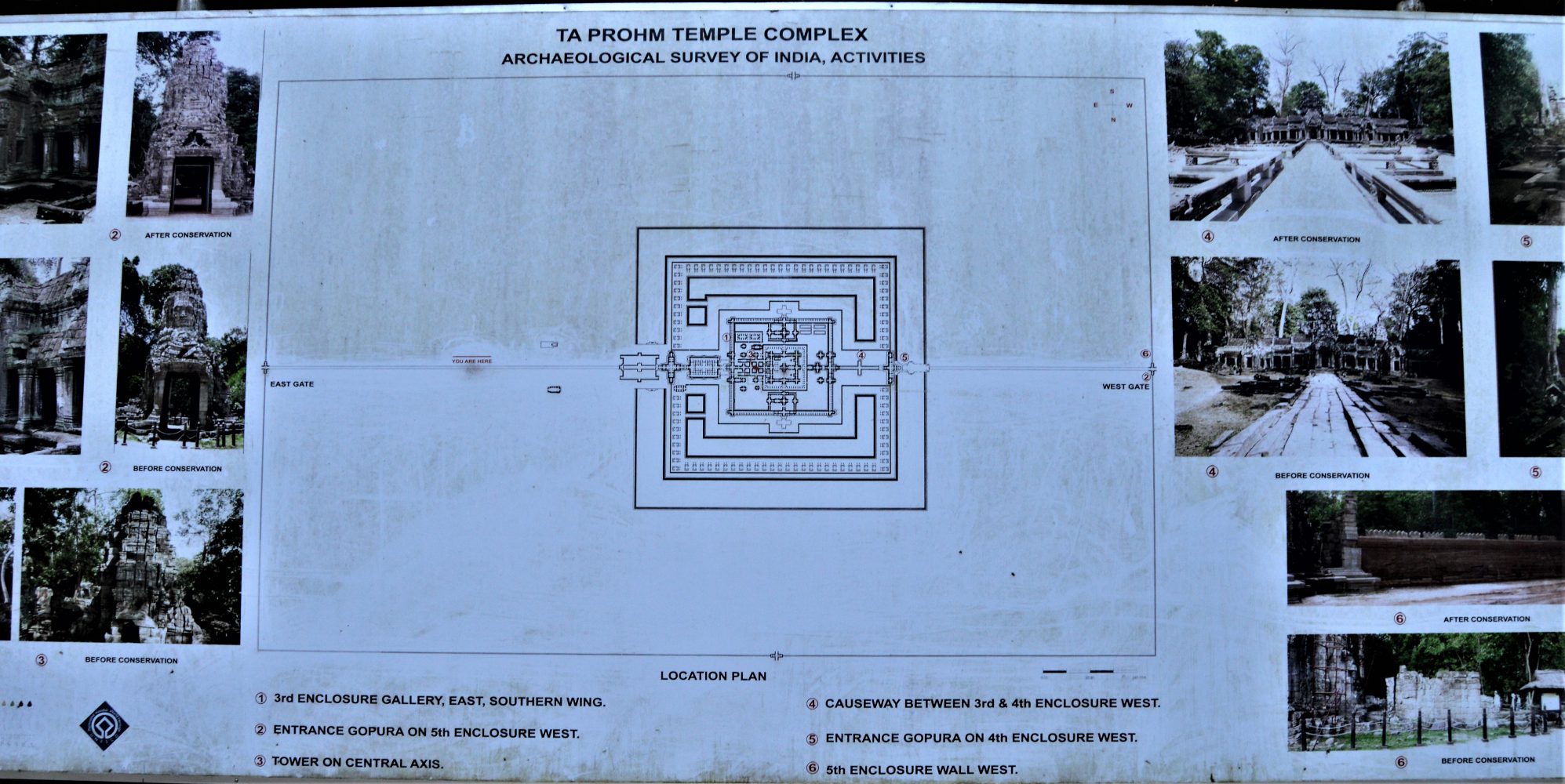 Ta Prohm: Layout of the temple complex