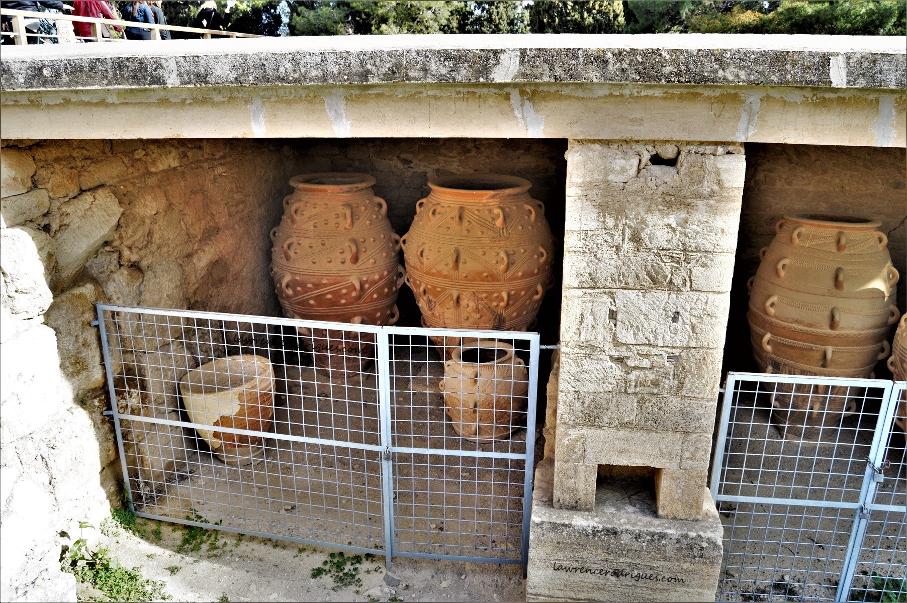 Palace at Knossos: Jars at “The Magazines of the Great Pithoi”